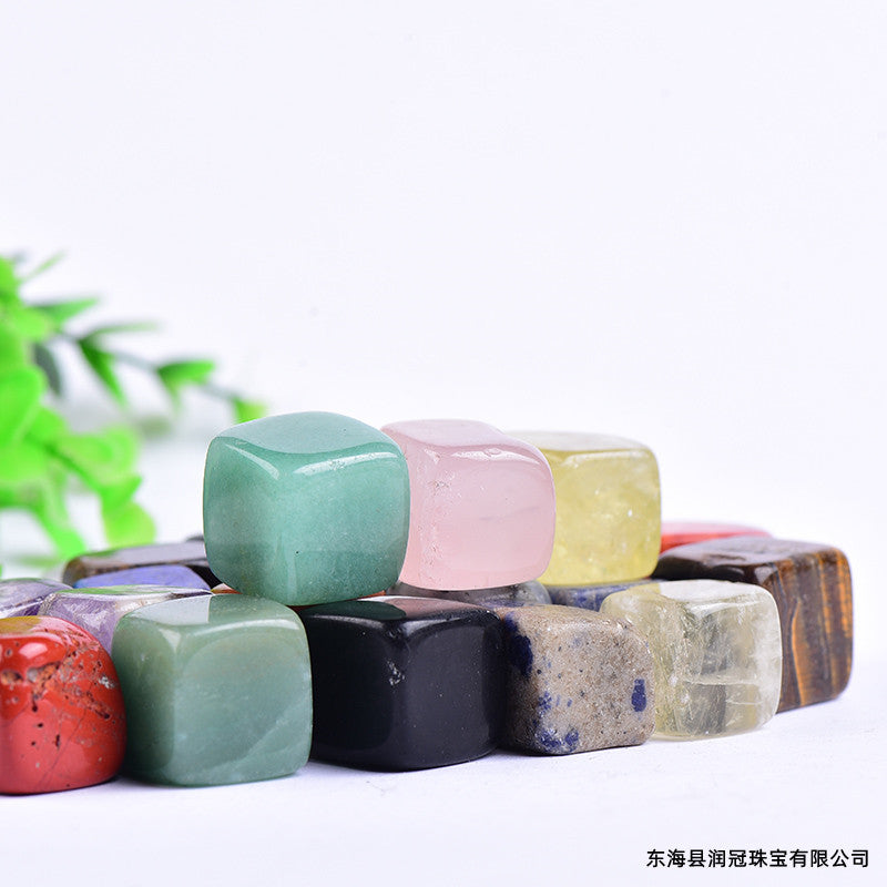 Natural Crystal Cube Rough Polishing Aromatherapy Stone Diffuser Stone ...