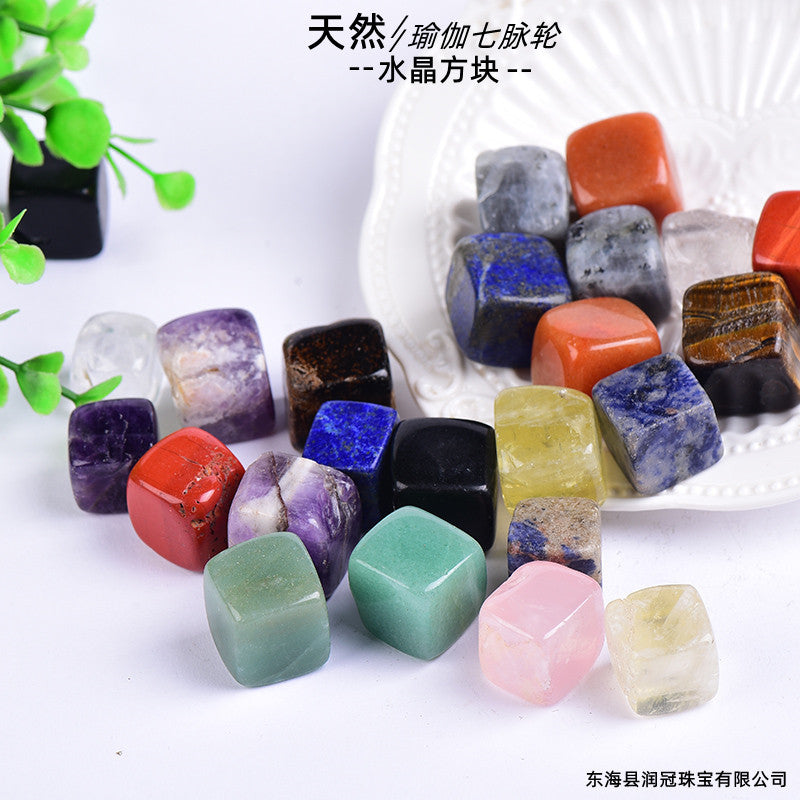 Natural Crystal Cube Rough Polishing Aromatherapy Stone Diffuser Stone ...